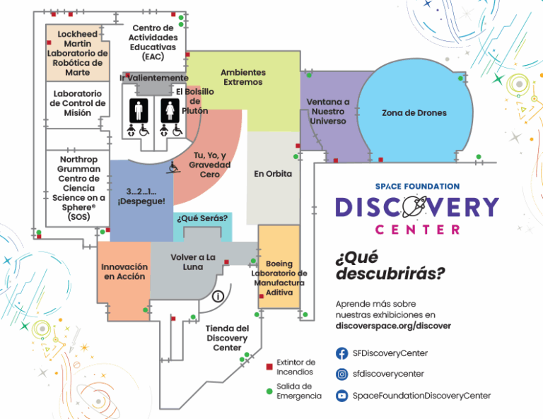 Discovery Center Map - Space Foundation Discovery Center